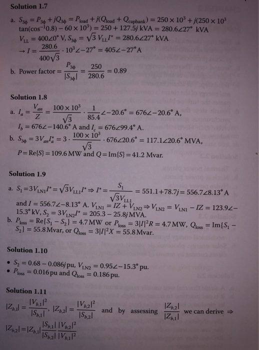 Solved of 0.8 lagging from a 400 V line. In parallel with | Chegg.com