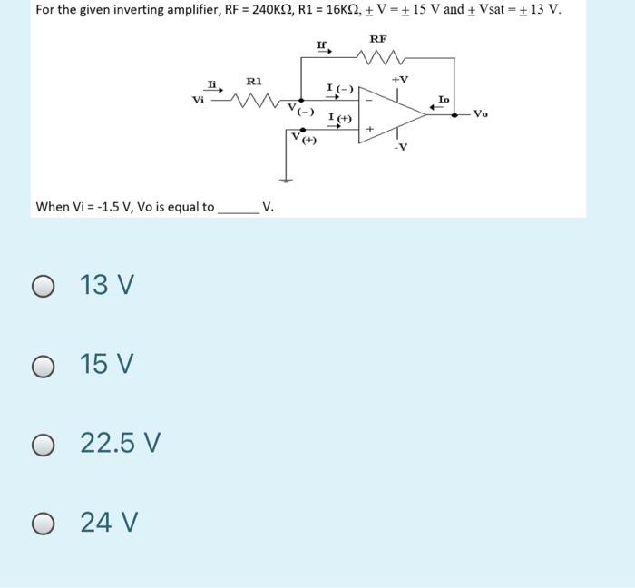 Solved If the currents flowing into the inverting and | Chegg.com