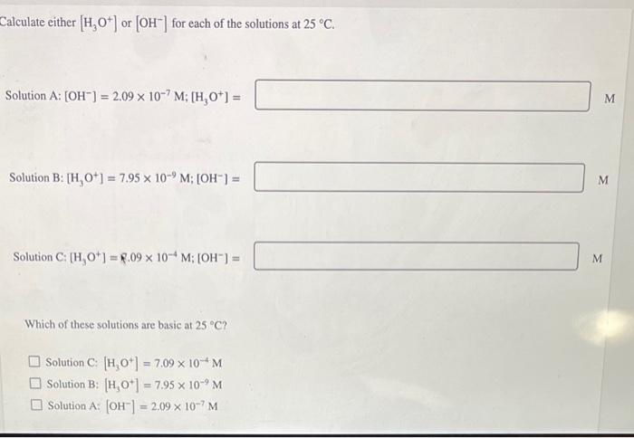 Solved Complete the Kw expression for the autoionization of | Chegg.com