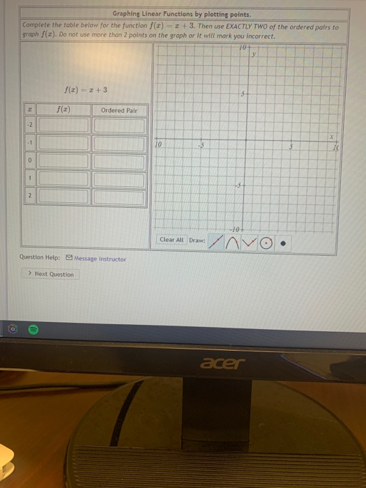 Solved Graphing Linear Functions By Plotting Points 5141