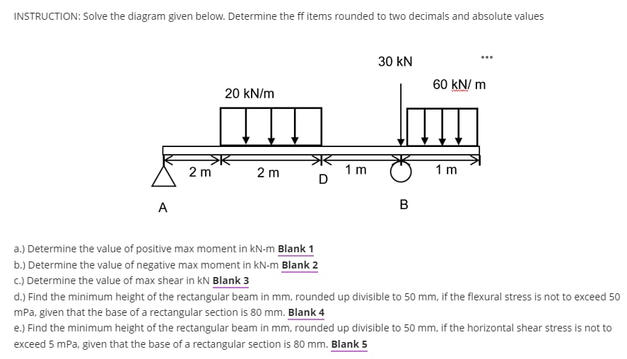 Solved a.) ﻿Determine the value of positive max moment in | Chegg.com