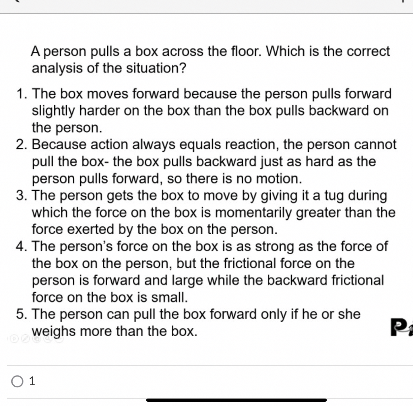 Solved A person pulls a box across the floor. Which is the | Chegg.com