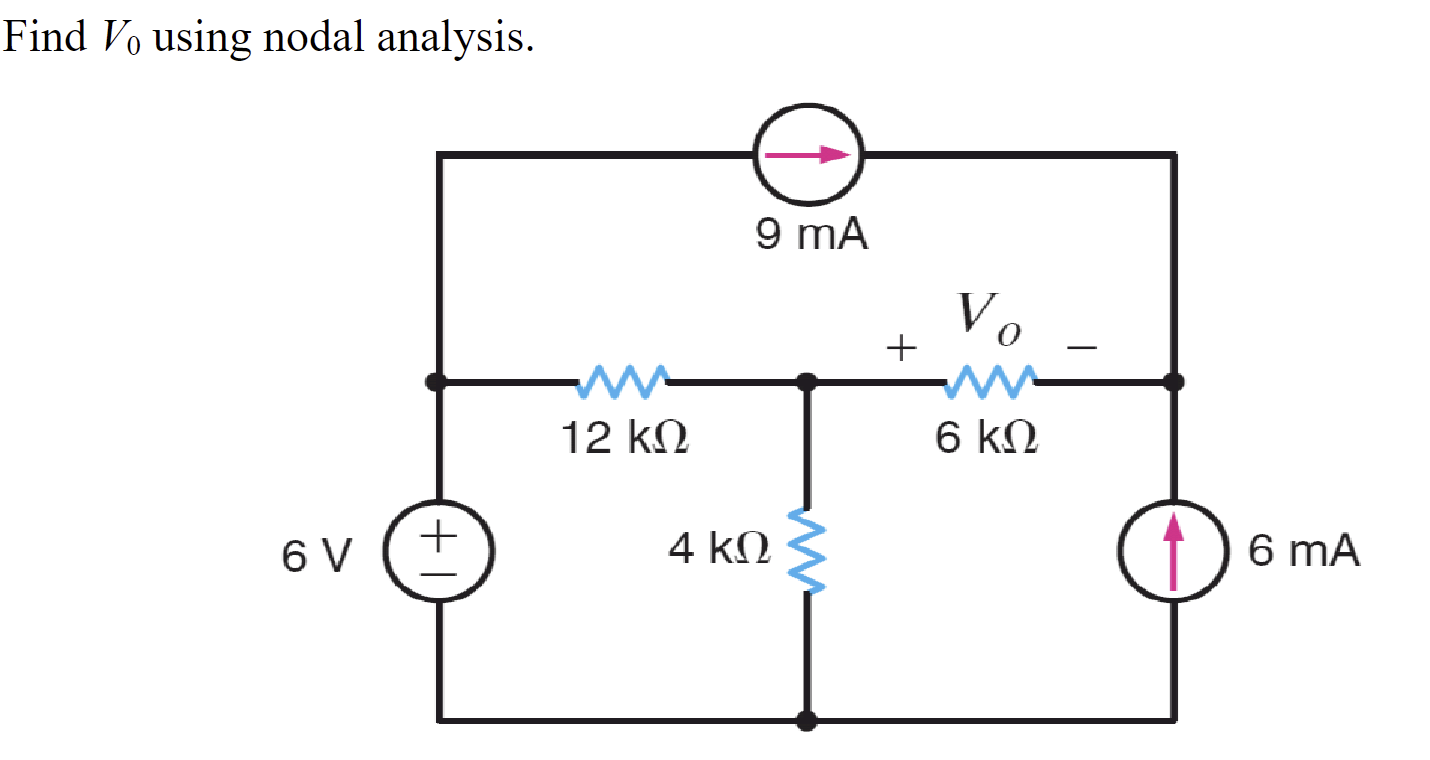 Solved Find V0 using nodal analysis. | Chegg.com Solved Find V0 using nodal analysis. | Chegg.com