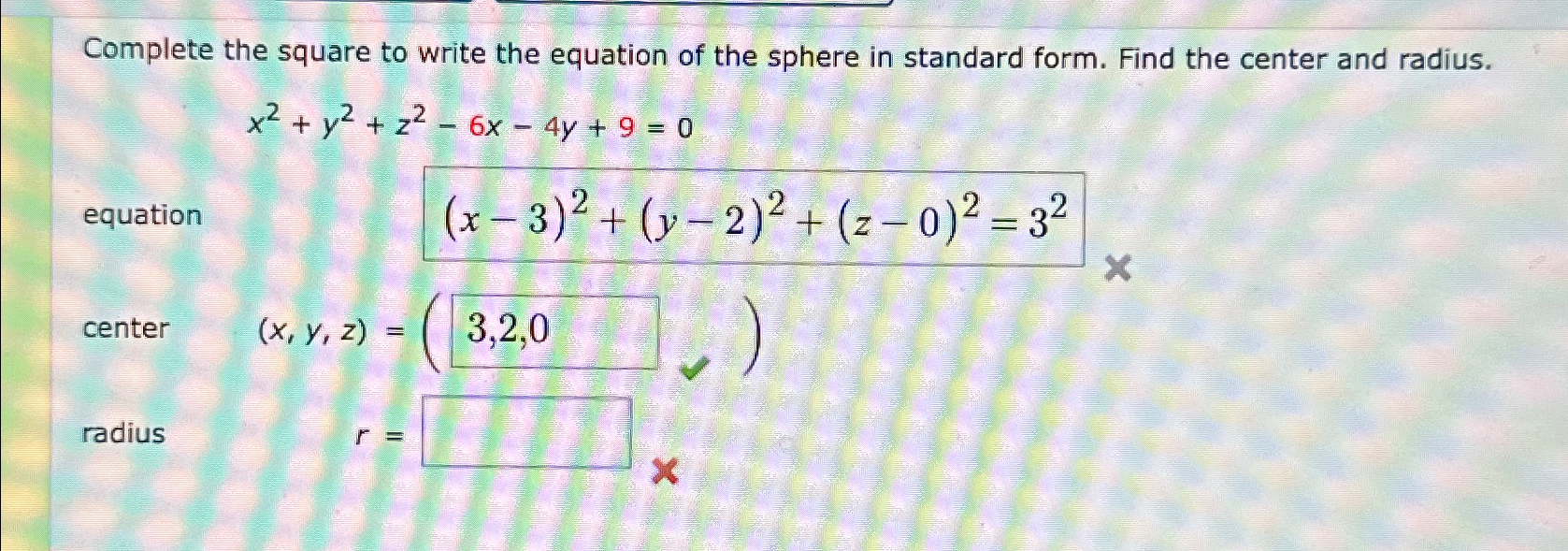Solved Complete the square to write the equation of the | Chegg.com