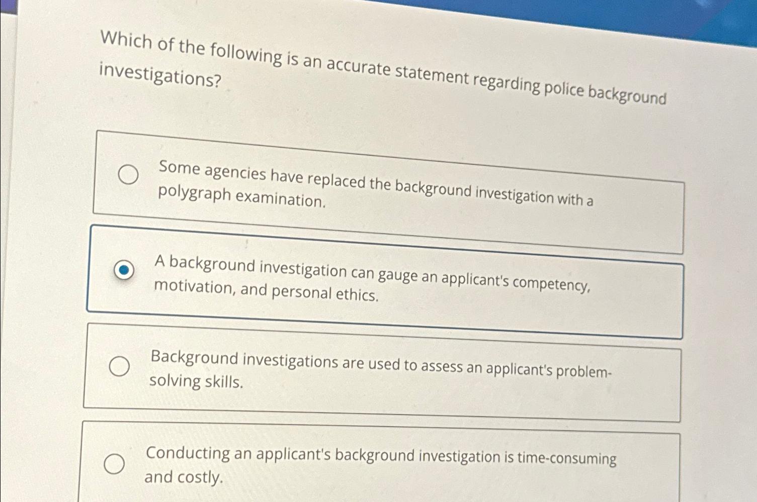 Solved Which of the following is an accurate statement | Chegg.com