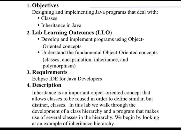 Solved 1. Objectives Designing and implementing Java | Chegg.com Solved 1. Objectives Designing and implementing Java | Chegg.com