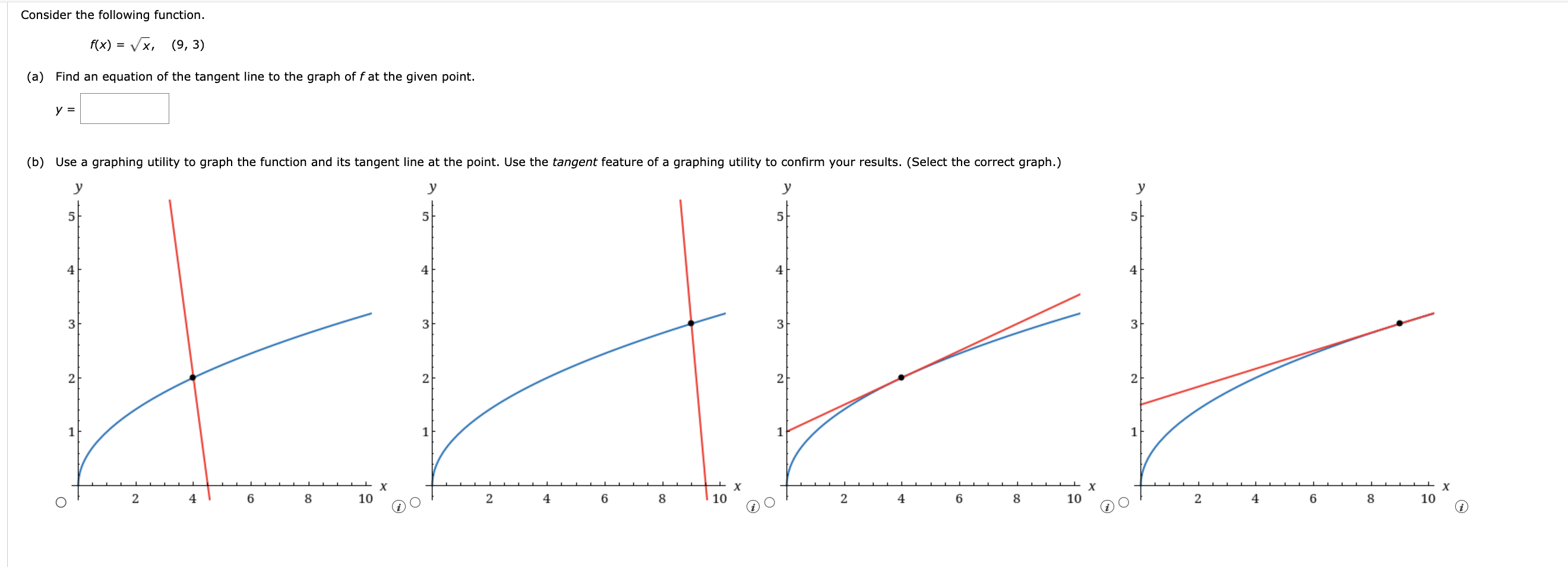 Solved Consider the following function.f(x)=x2,(9,3)(a) | Chegg.com