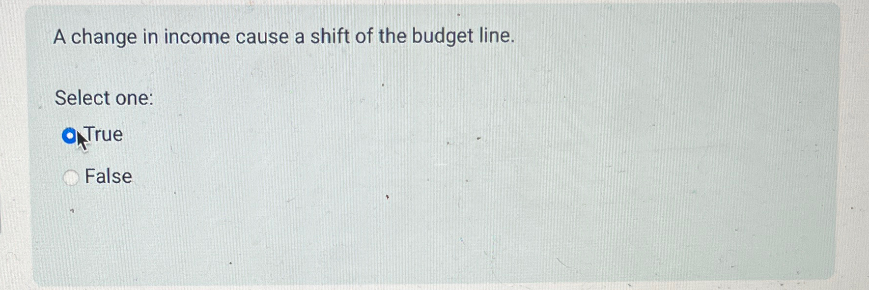 Solved A change in income cause a shift of the budget | Chegg.com