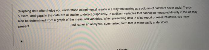 Solved Graphing data often helps you understand experimental | Chegg.com
