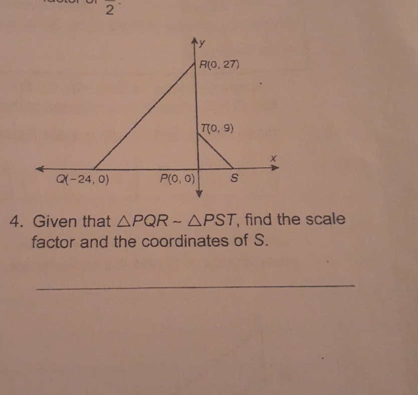 Solved Given that ????PQR∼???PST, ﻿find the scale factor and | Chegg.com
