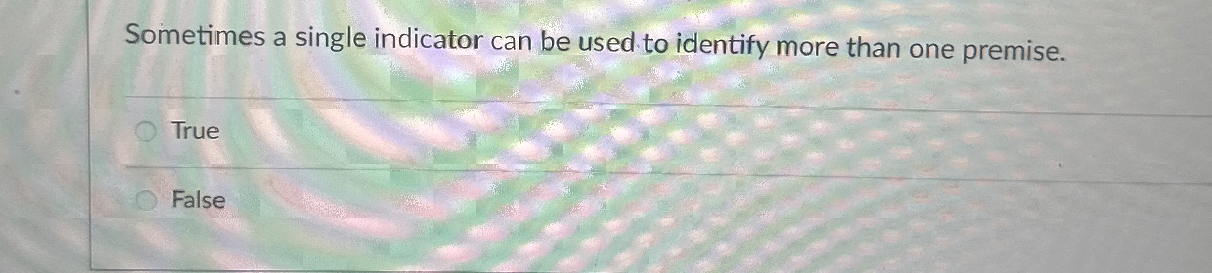 Solved Sometimes a single indicator can be used to identify | Chegg.com