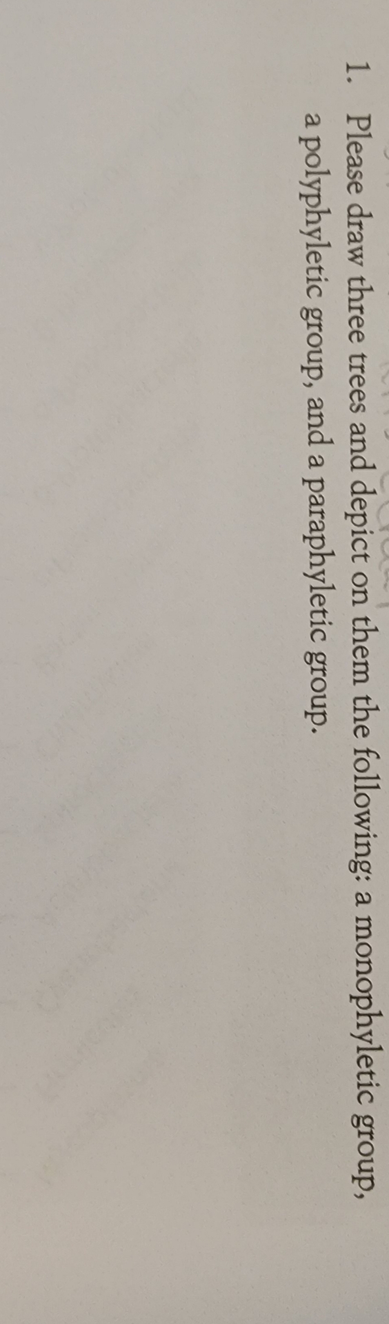 Solved Please draw three trees and depict on them the | Chegg.com