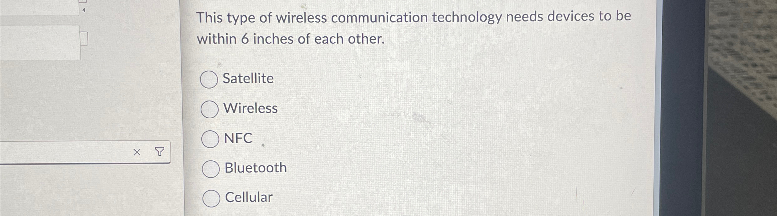 Solved This type of wireless communication technology needs | Chegg.com
