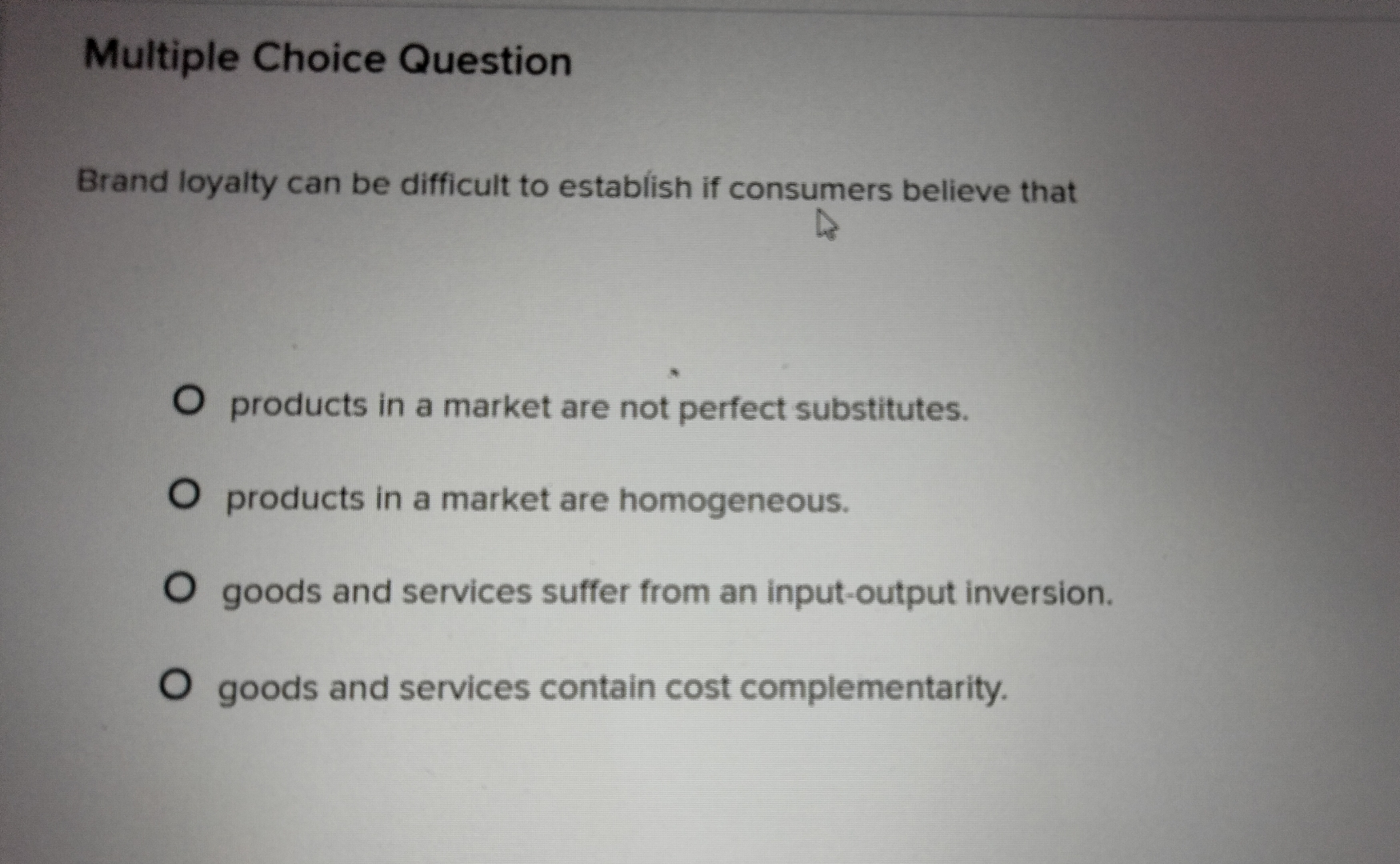 Solved Multiple Choice QuestionBrand loyalty can be | Chegg.com