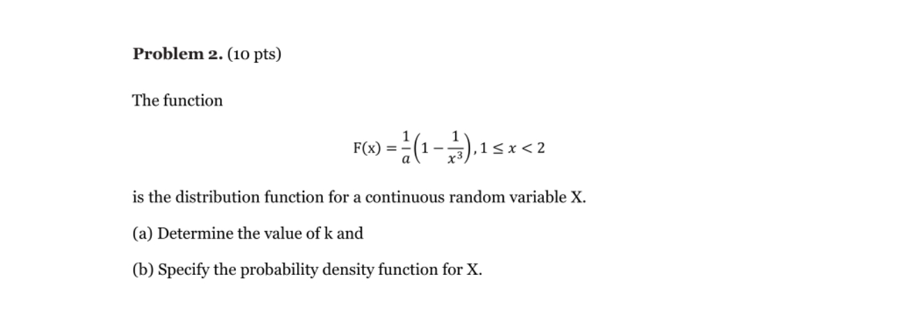 Solved Problem 2. (10 ﻿pts)The | Chegg.com
