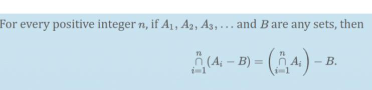 Solved For every positive integer n, ﻿if A1,A2,A3,dots and B | Chegg.com