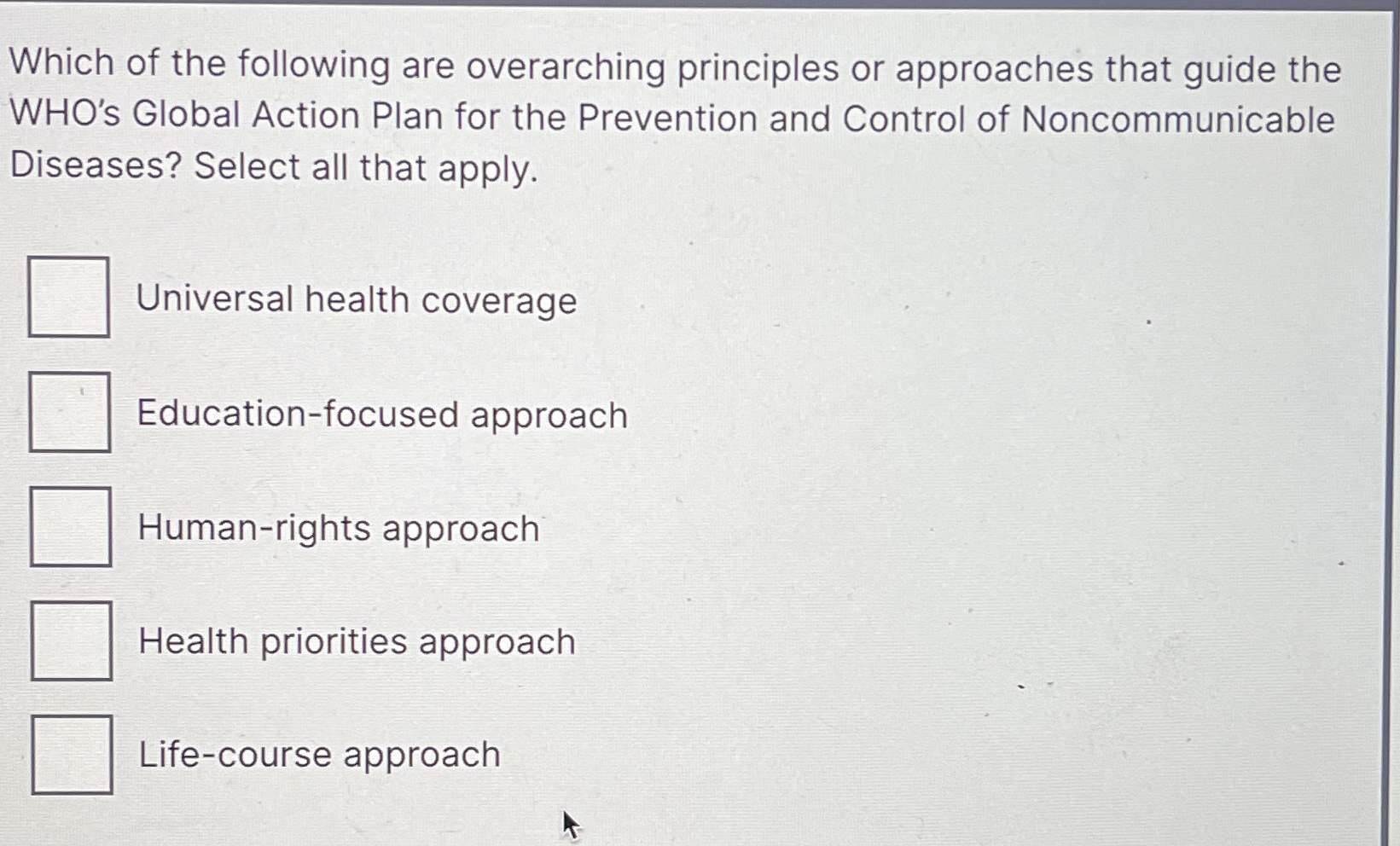 Solved Which of the following are overarching principles or | Chegg.com