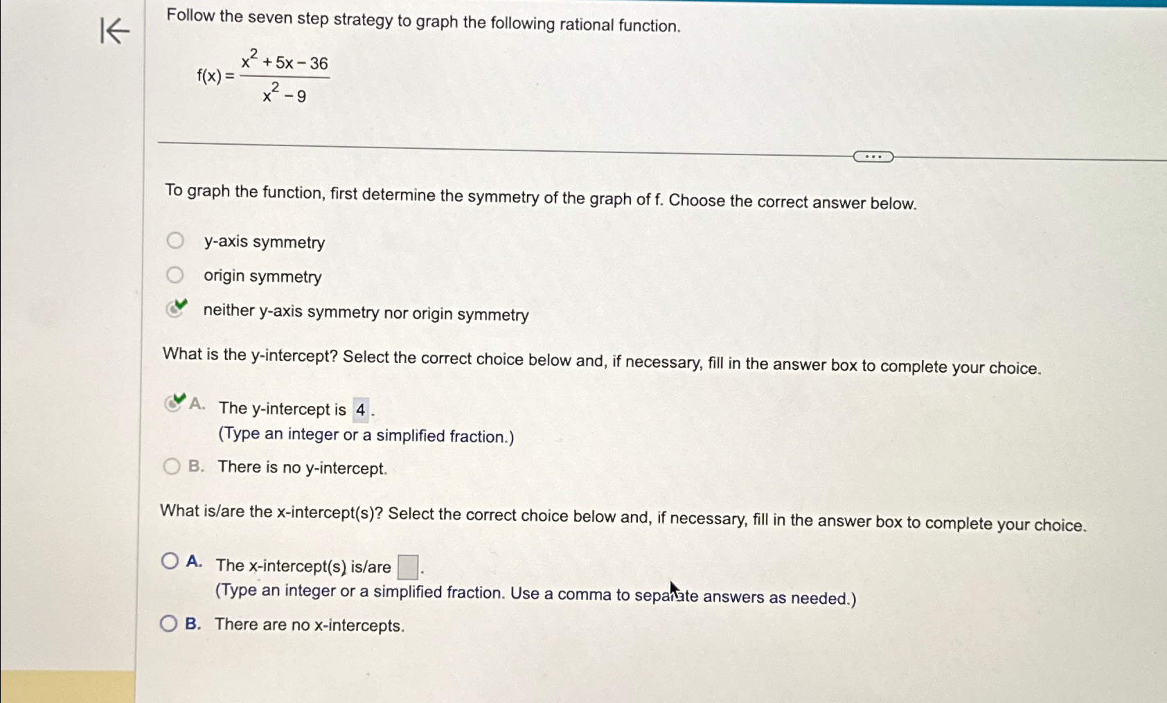 Solved Follow the seven step strategy to graph the following | Chegg.com