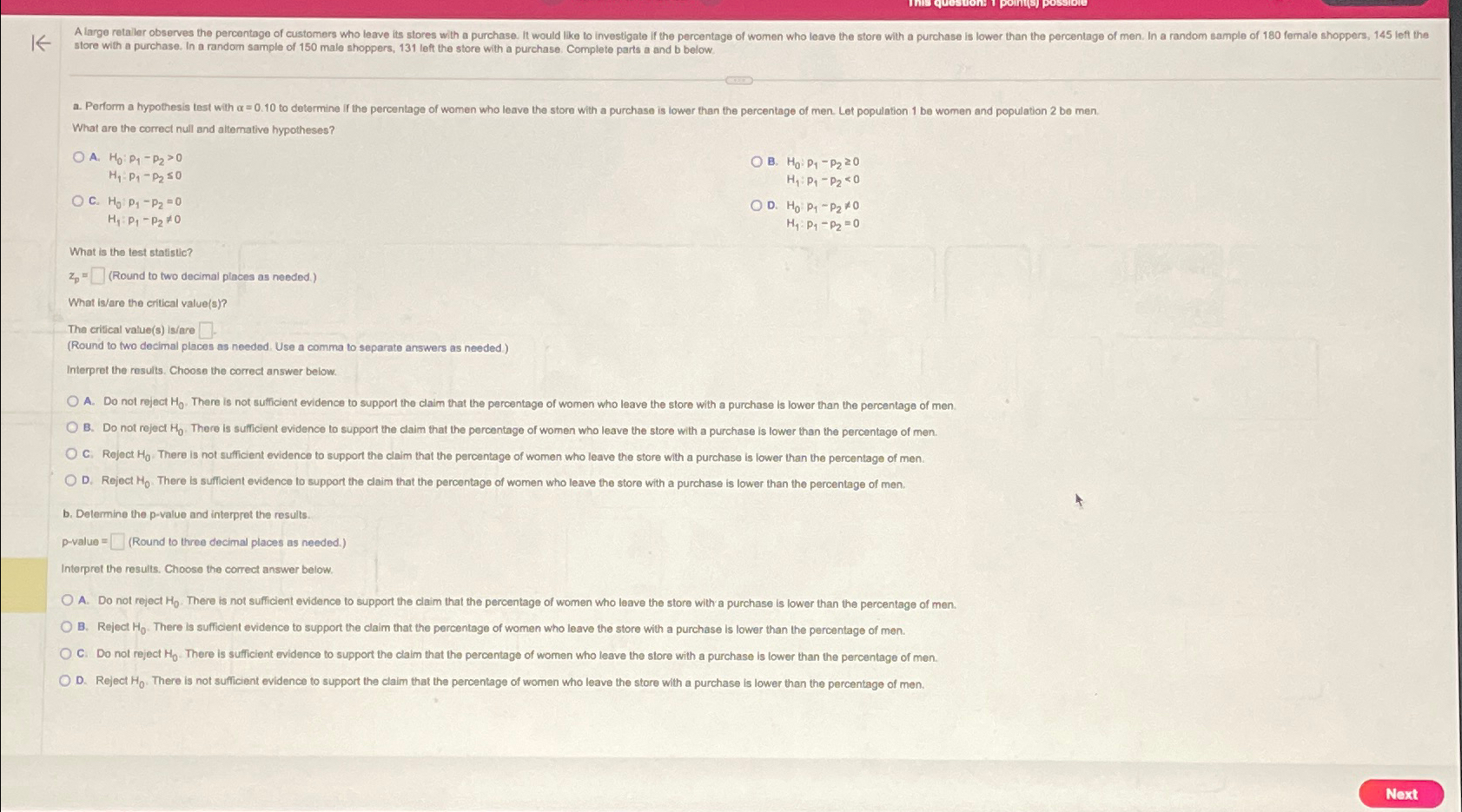 Solved store with a purchase. In a random sample of 150 | Chegg.com