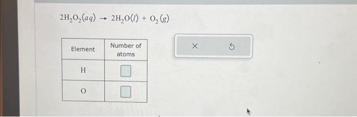 2H2O2(aq)→2H2O(l)+O2(g) | Chegg.com