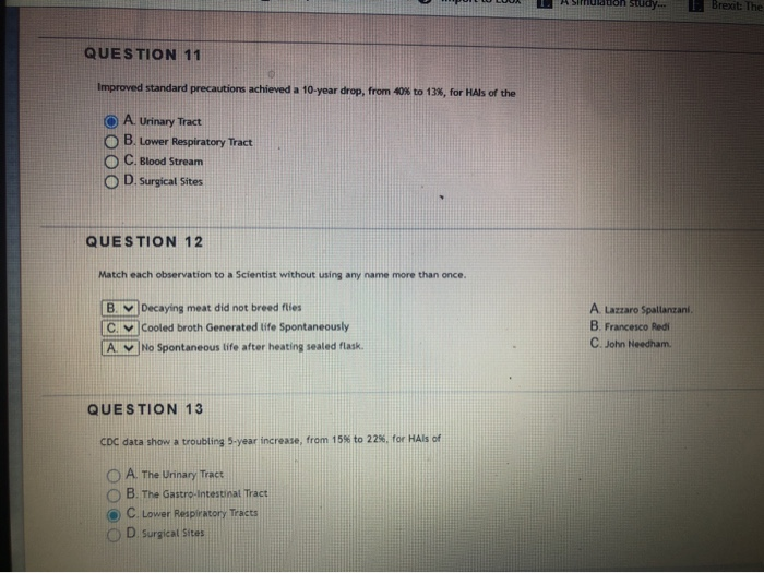 Solved A Simulation study Brext: The QUESTION 11 Improved | Chegg.com
