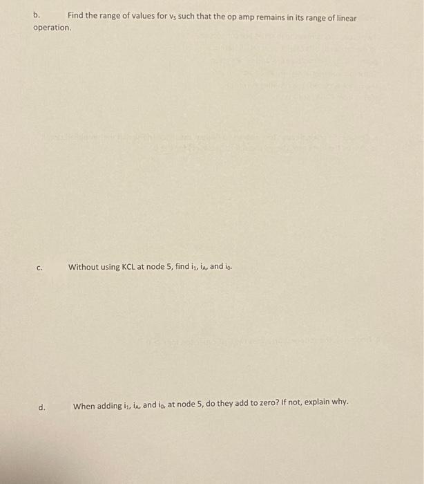 Solved Solve only part b, c and d. part a answer=> Vo= | Chegg.com Solved Solve only part b, c and d. part a answer=> Vo= | Chegg.com