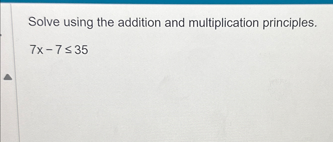Solved Solve using the addition and multiplication | Chegg.com
