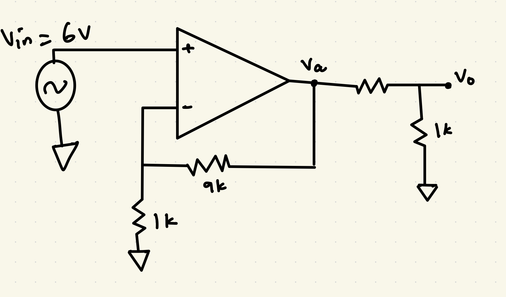 Find the gain Vout/Vin. ﻿Graph the output when the | Chegg.com