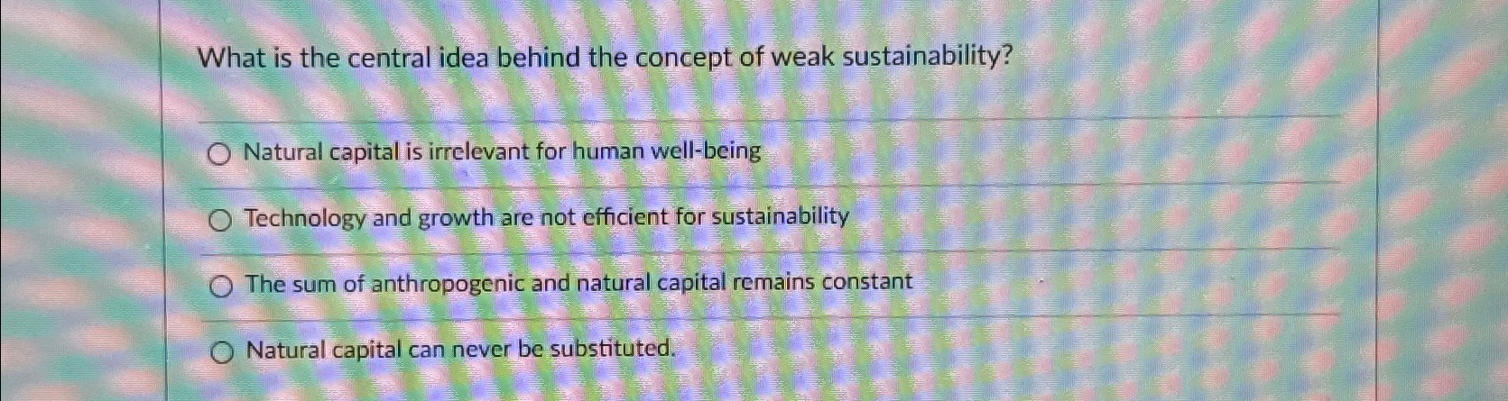 Solved What is the central idea behind the concept of weak | Chegg.com