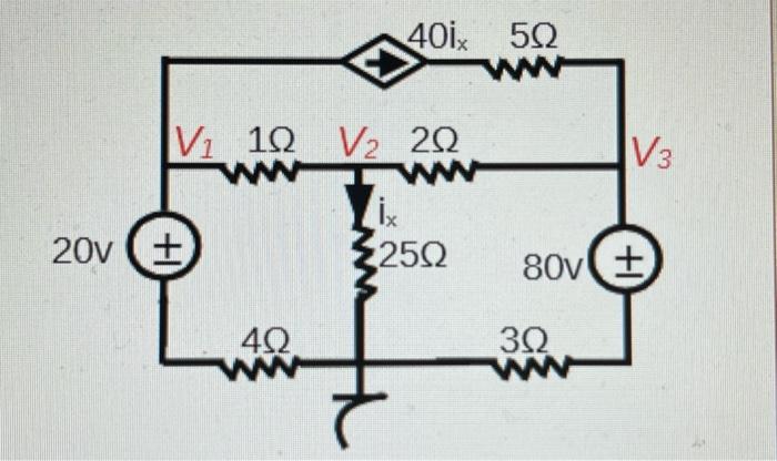 Solved write the node-voltage equations and constraint | Chegg.com