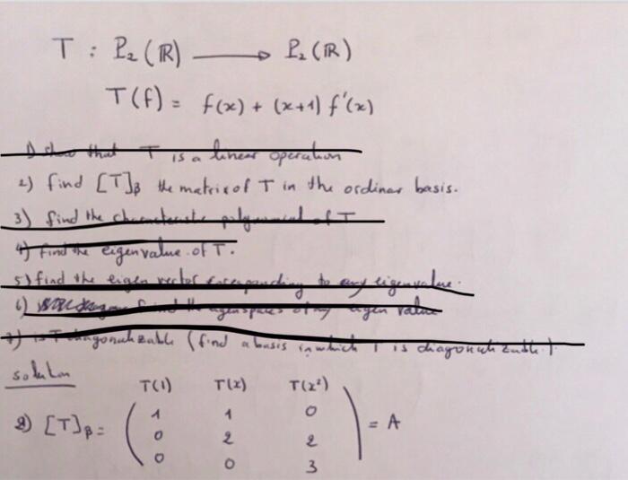 Solved linear algebraPlease solve in detail. How did we | Chegg.com