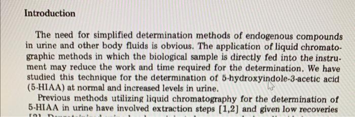 Introduction The need for simplified determination | Chegg.com