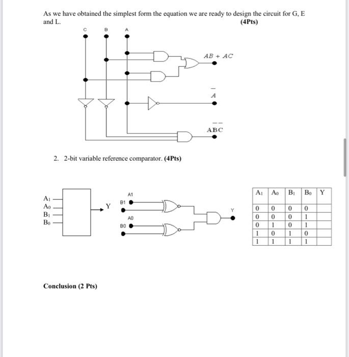 Solved Experiment 4-Comparators Objective To be familiar | Chegg.com