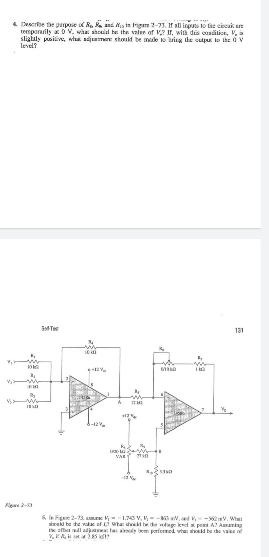 Solved 4. Describe the purpose of R8,R9, and R10 in Figure | Chegg.com