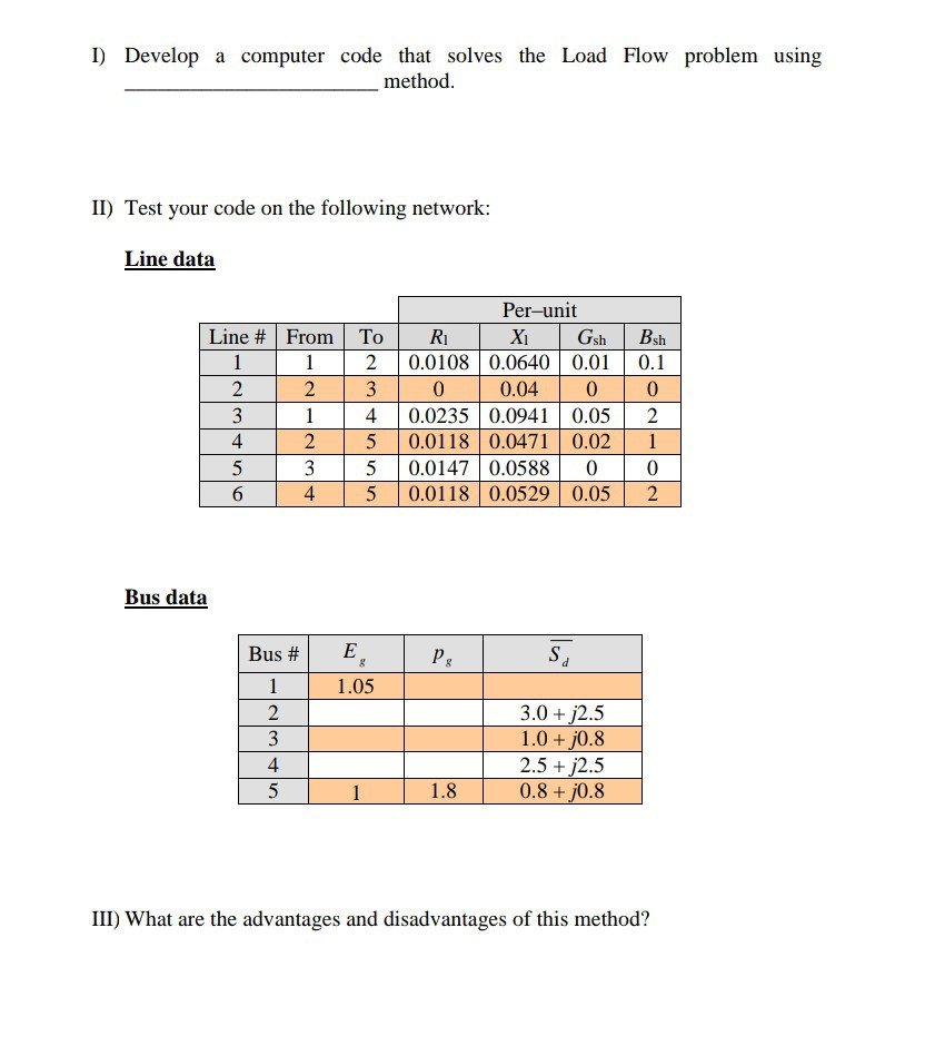 Solved MATLAB Develop a computer code that solve the load | Chegg.com