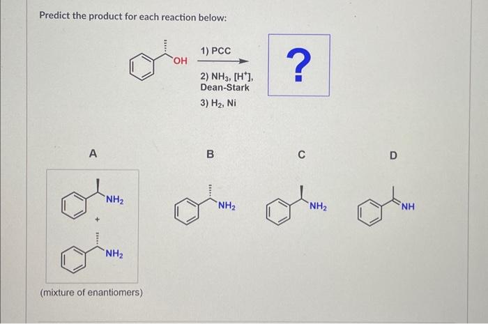 Solved Predict the product for each reaction below: 1. | Chegg.com