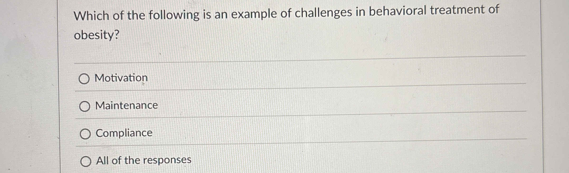 Solved Which of the following is an example of challenges in | Chegg.com