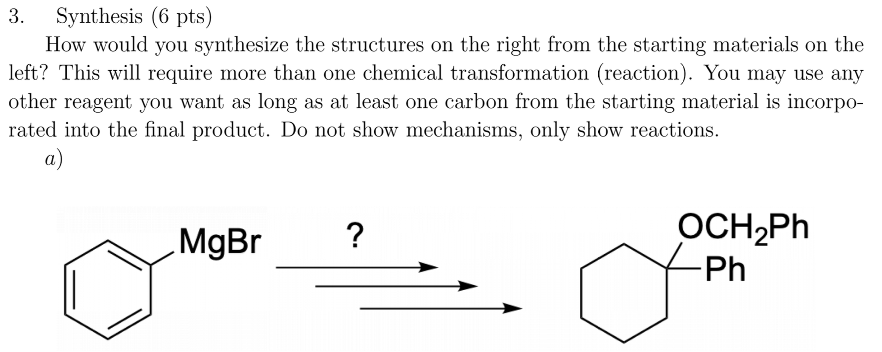 Solved by an EXPERT How would you synthesize the structures on the right | Chegg.com