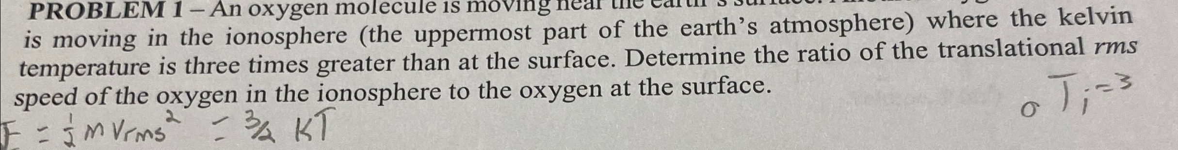 Solved is moving in the ionosphere (the uppermost part of | Chegg.com