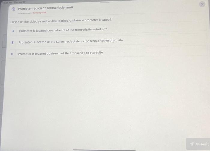 Solved Transcriptome basics Select an that apply A. A | Chegg.com