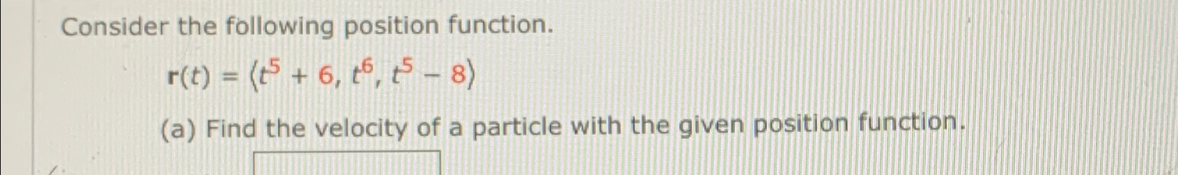 Solved Consider the following position | Chegg.com