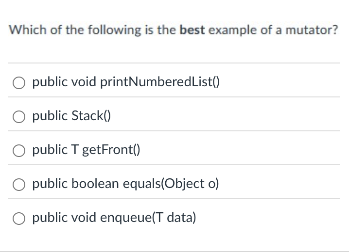 Solved Which of the following is the best example of a | Chegg.com