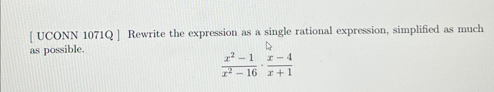 Solved Rewrite the expression as a single rational | Chegg.com