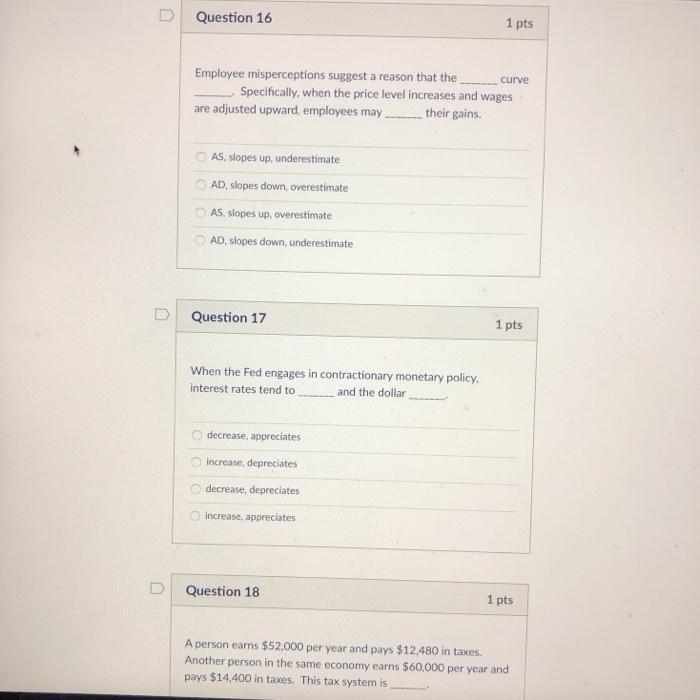 Solved D Question 16 1 pts curve Employee misperceptions | Chegg.com
