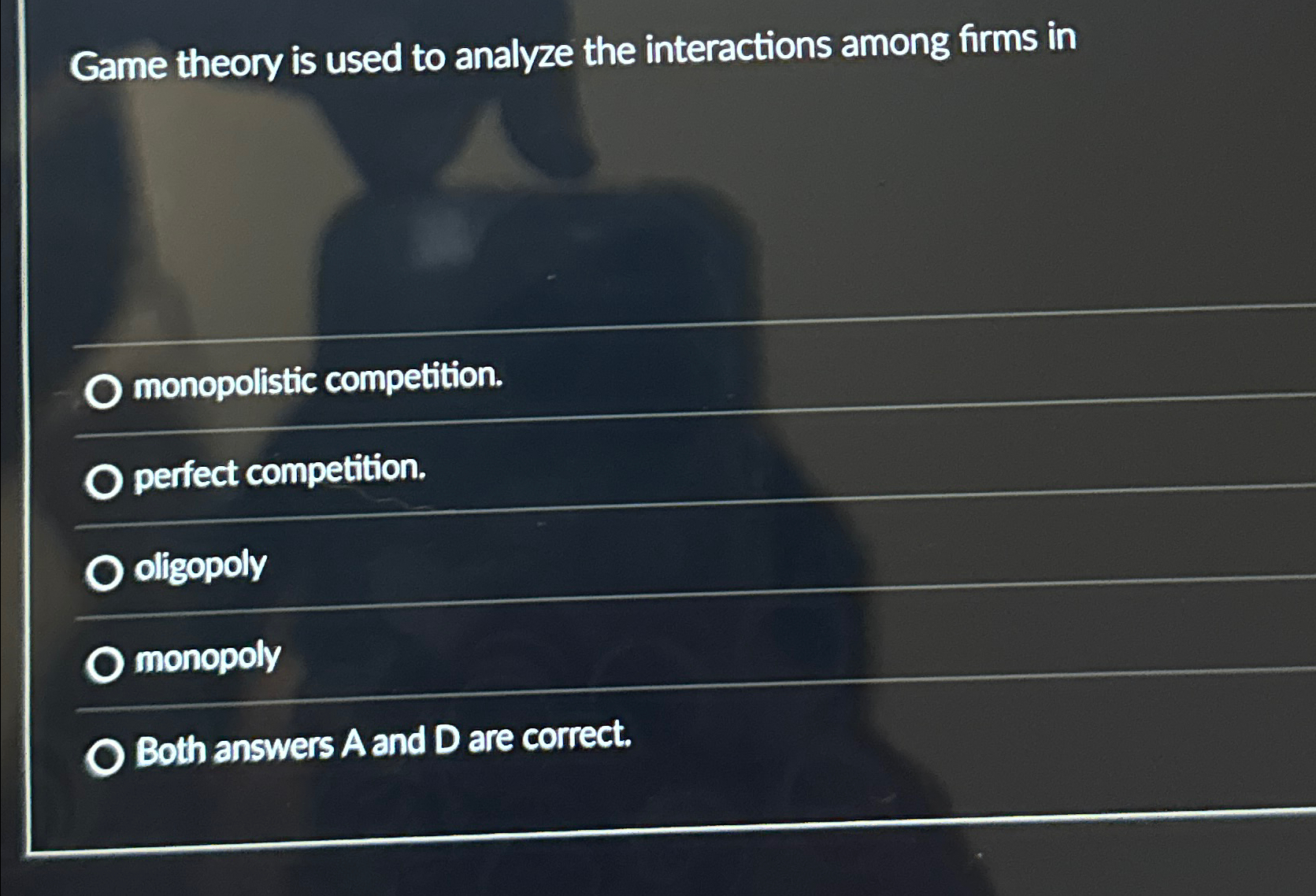 Solved Game theory is used to analyze the interactions among | Chegg.com
