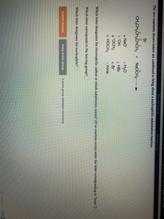 Solved [Review Topics] [References] The two reactants shown | Chegg.com