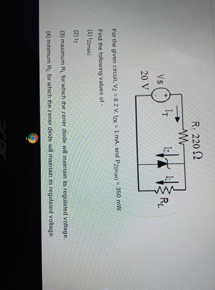 Solved R. 2202 M 1, Iz Z 12 Vs •RI 20 V For the given | Chegg.com