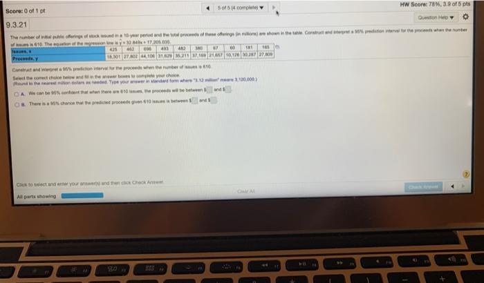 Solved Score: 0 of 1 pt Sot complete HW Score: 78.39 of pts | Chegg.com