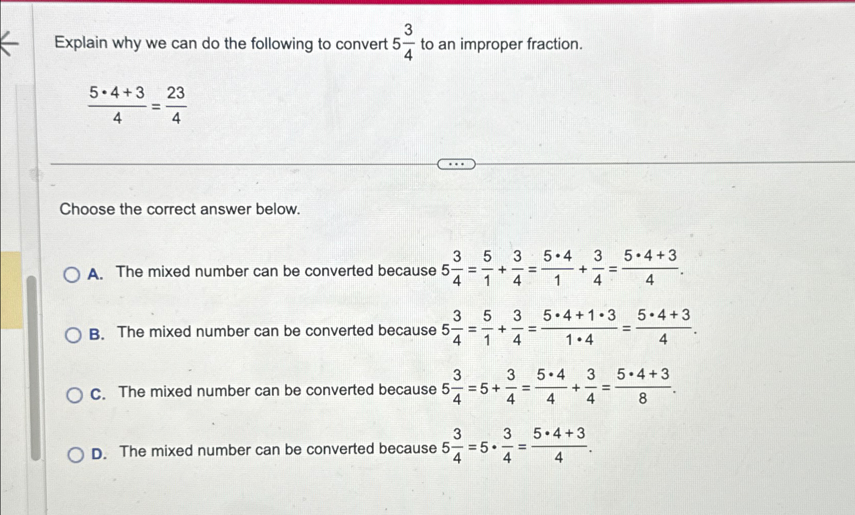 Solved Explain why we can do the following to convert 534 | Chegg.com