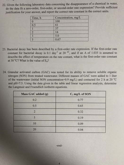Solved 1. Answer for the following problems. (a) What is the | Chegg.com